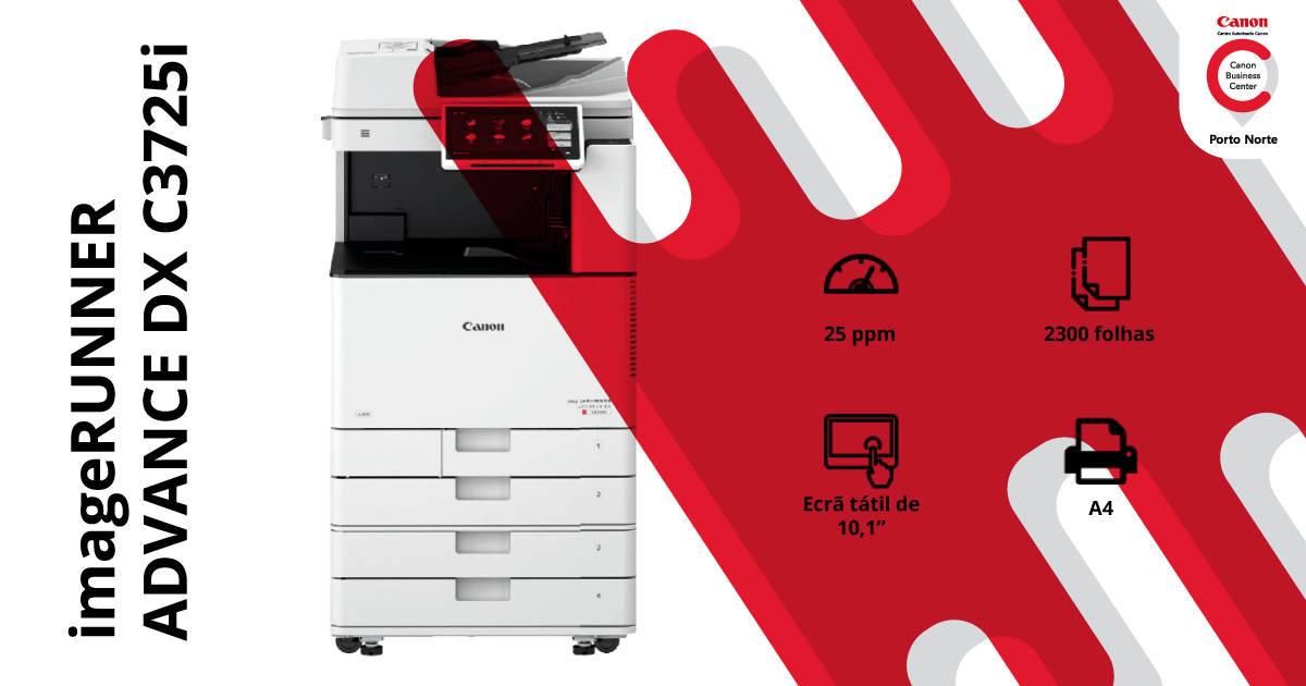Impressora de Escritório – imageRUNNER ADVANCE DX C3725i - CBC PORTO NORTE